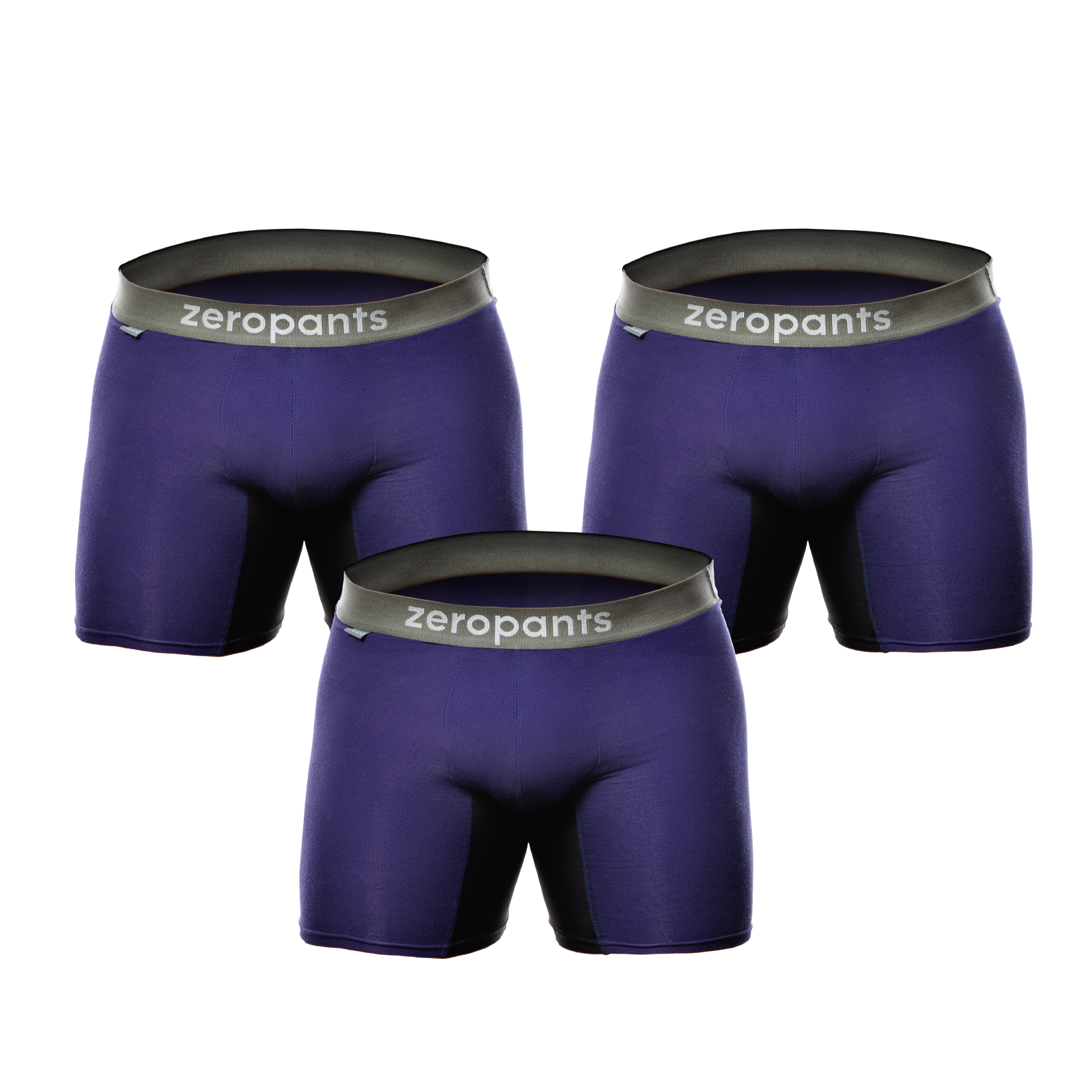 Zero Blue - No Chafe Bamboo Underwear - Triple Pack – Zero Pants